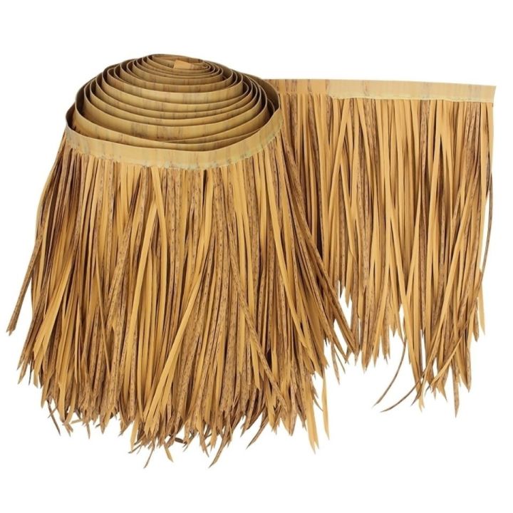 Long simulation thatch hot-melt straw rolled roof Maocao artificial ...