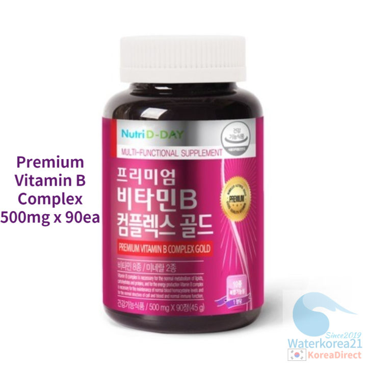 NutriD-Day Premium Vitamin B Complex Gold 90 Tablets-From Korea ...