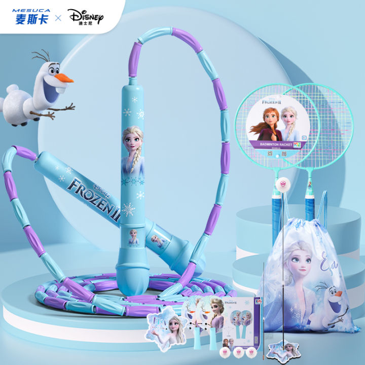 Mesuca Disney Frozen Sport Set For Kids Racket Skipping Rope Table ...