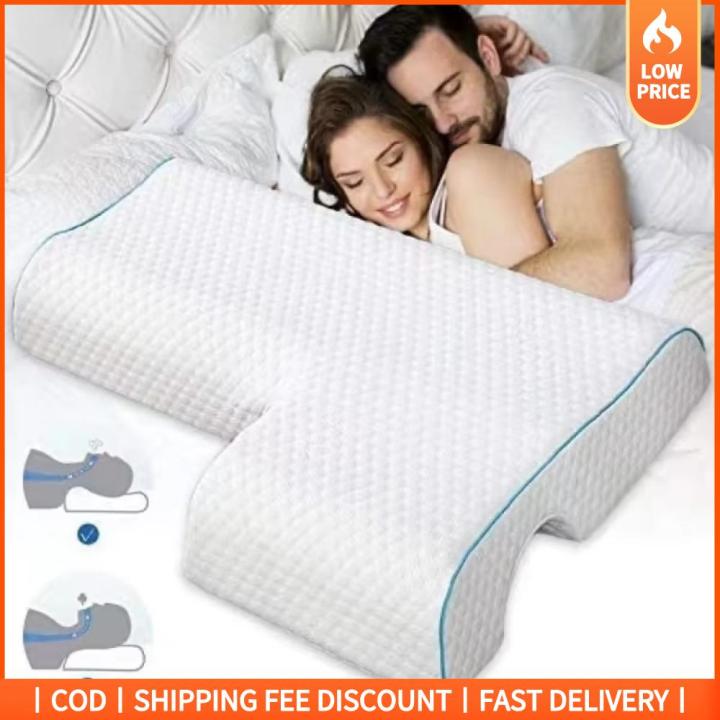 GOOD MOOD BEAUTY Memory Sponge Side Sleep Pillow Orthopedic Couple ...