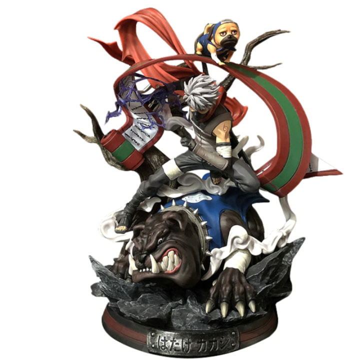 Naruto Shippuden 39cm GK Anbu Hatake Kakashi Summon Eight Ren Dogs ...