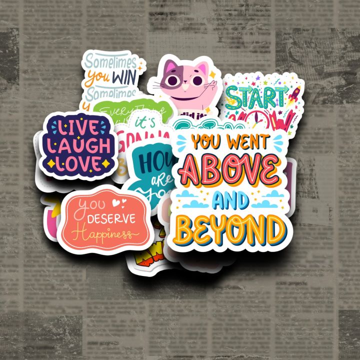Positive Affirmation Stickers – Motivational & Inspirational Vinyl ...