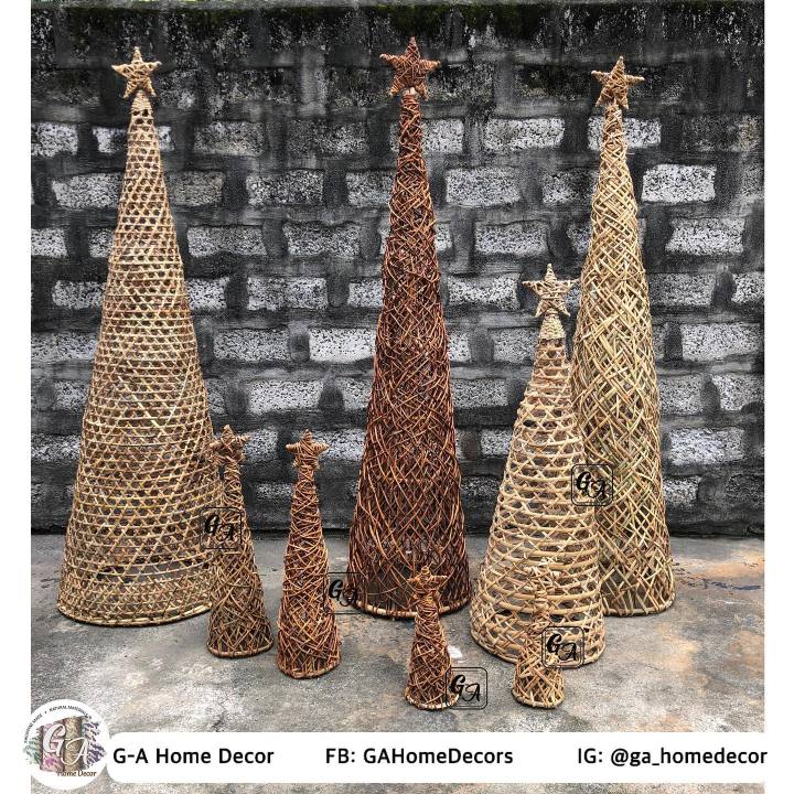 Native Christmas Tree - 3 ft height - Rattan - hagnaya - Natural ...