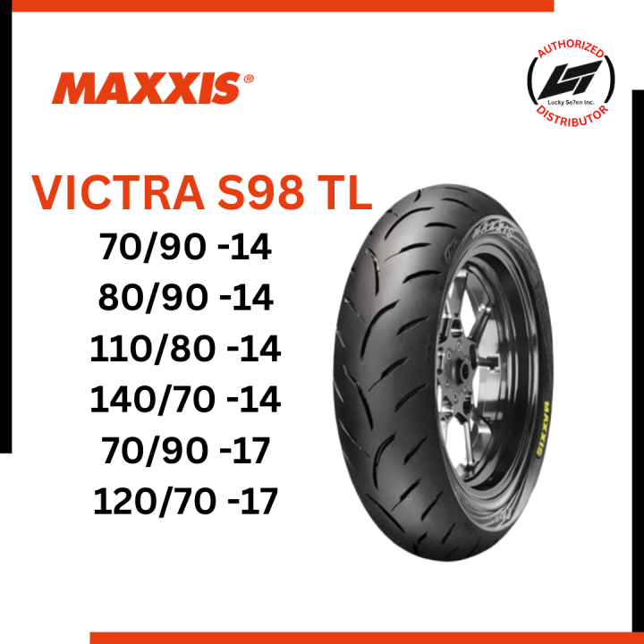 Maxxis Victra S98 TL Motorcycle Tires Rim 14 & 17 | Lazada PH