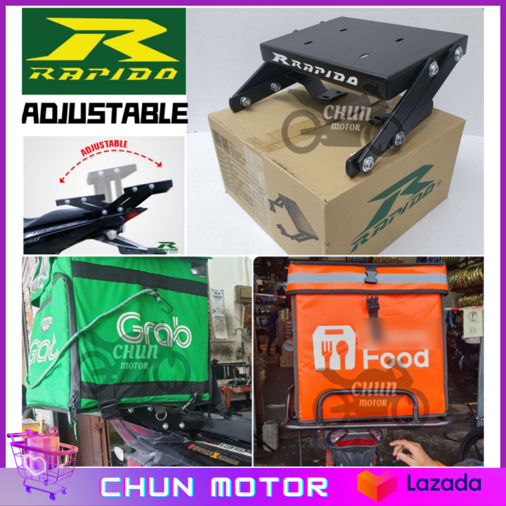 Rapido Adjustable Monorack for Bag Delivery Rack / GIVI BOX / MONORACK ...
