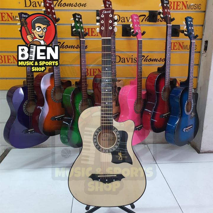 DAVIS 38 ACOUSTIC GUITAR HIGH GLOSS NATURAL 2022 MODEL | Lazada PH