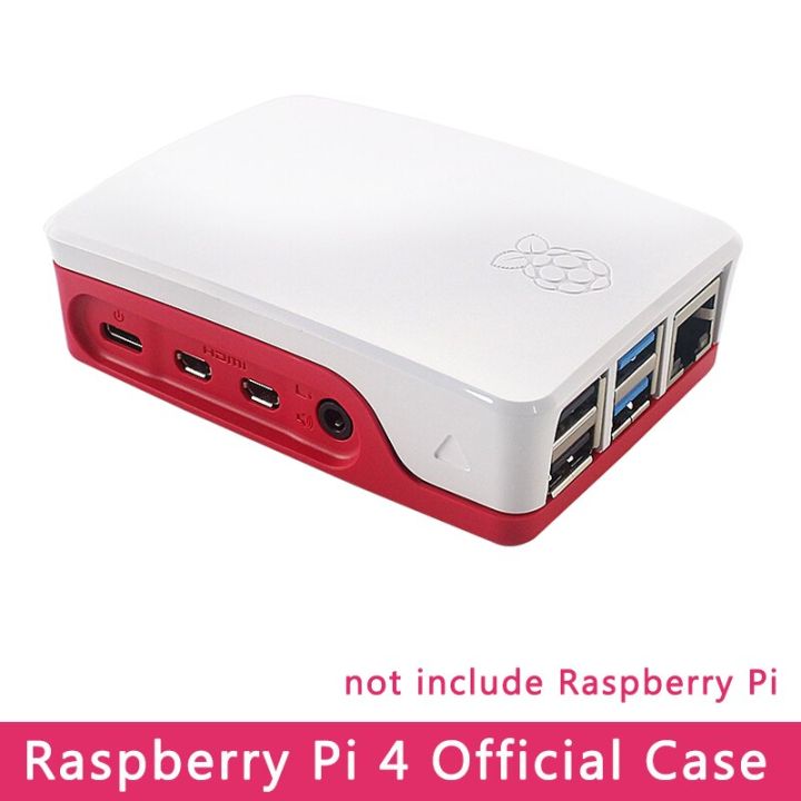 Original Raspberry Pi 4 Official Case ABS White & Red Shell Plastic ...