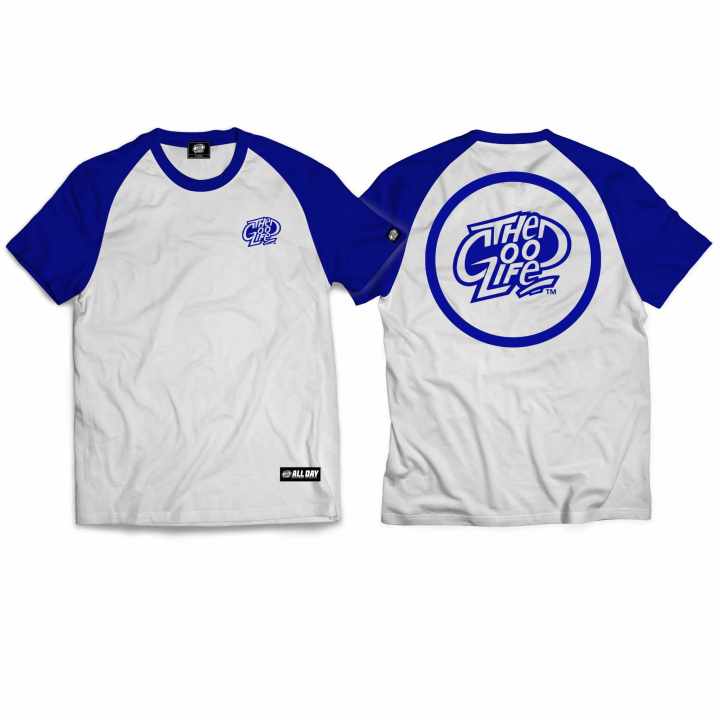 GOODLIFE - RAGLAN "EMBRO" (BLUE/WHITE) T-SHIRT | Lazada PH