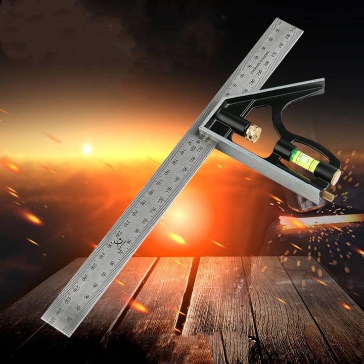 Movable Angle Ruler 300mm (12")Adjustable Engineers Combination Try ...