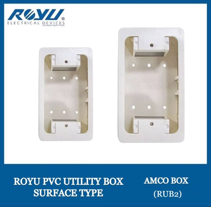 Royu Pvc Utility Box Surface Type Amco Box 2 X 4 | Lazada PH