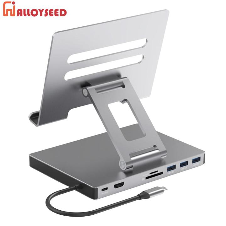 Mobile Bracket HUB Aluminum Alloy Docking Station Laptop Stand HDMI ...