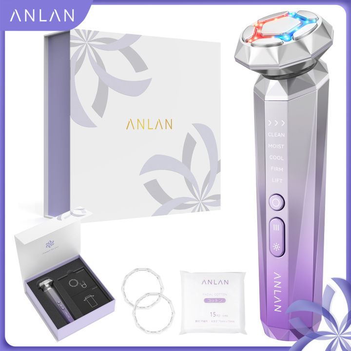 ANLAN Multifunctional Skin Care อุปกรณ์ความงาม Multi-Polar RF EMS Face Massager ประคบเย็นร้อน ...