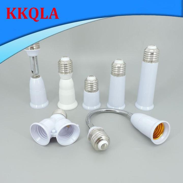 KKQLA Store 65mm 95mm 14cm Flexible AC E27 To 2 E27 bulb Base power ...