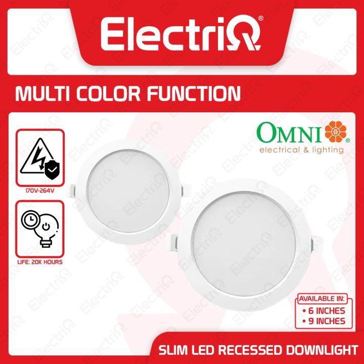 Electriq | Omni LED Recessed Downlight 3in1 Multi Color Function ...