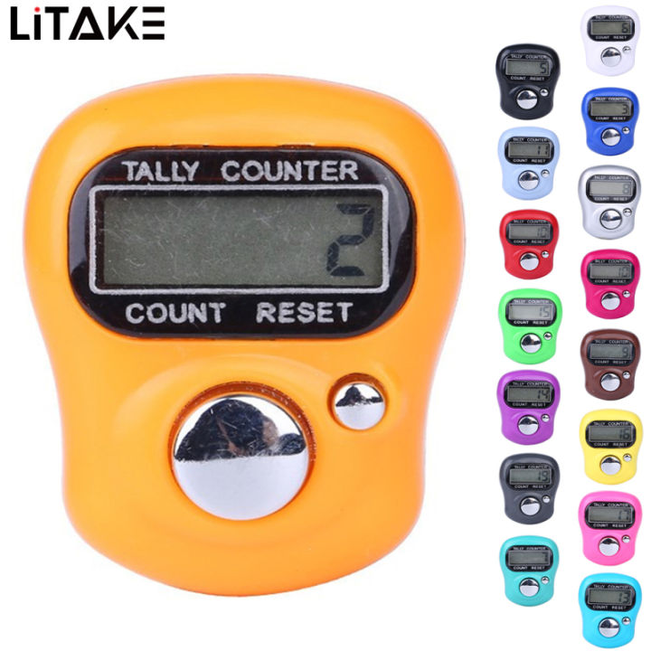 Led Finger Tally Counter Clicker Digital Electronic Tasbeeh Counter Finger Hand Counter Touch