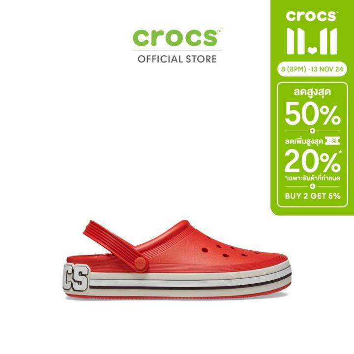 CROCS รองเท้าลำลองผู้ใหญ่ OFF COURT LOGO CLOG รุ่น 209651625 - TOMATO ...
