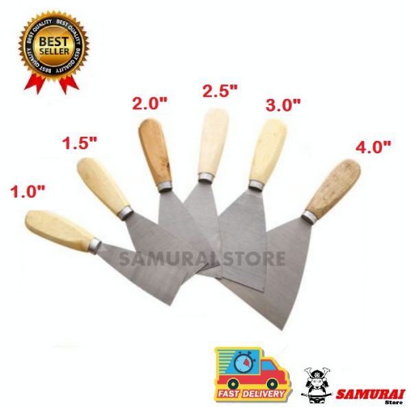 Samurai Store - Wooden Handle Scraper / Scraper Besi / Paint Scraper ...