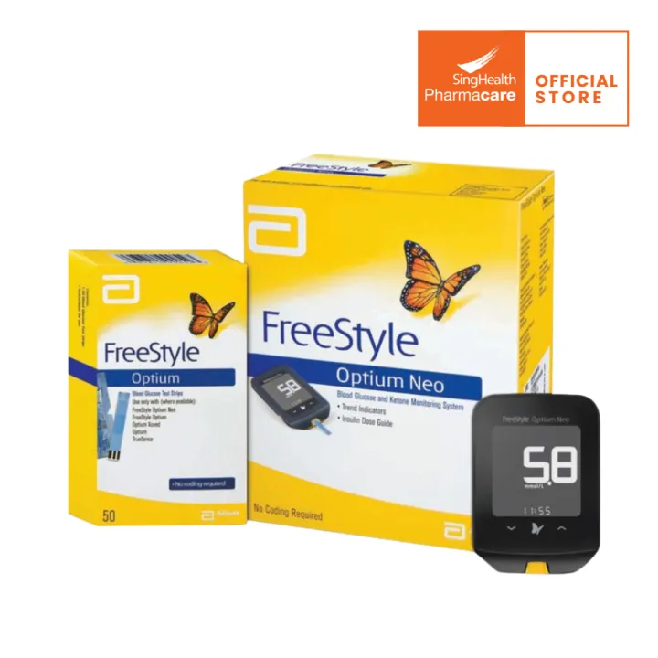FreeStyle Optium Neo Meter + Blood Glucose Test Strips 50s [EXP: NOV'25 ...