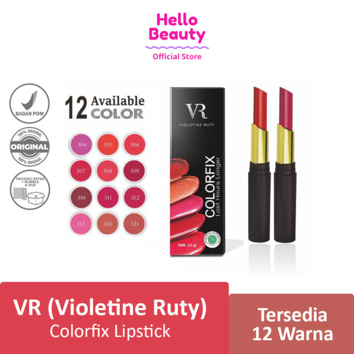 VR LIPSTICK COLORFIX / Lipstik / Perwarna Bibir | Lazada Indonesia