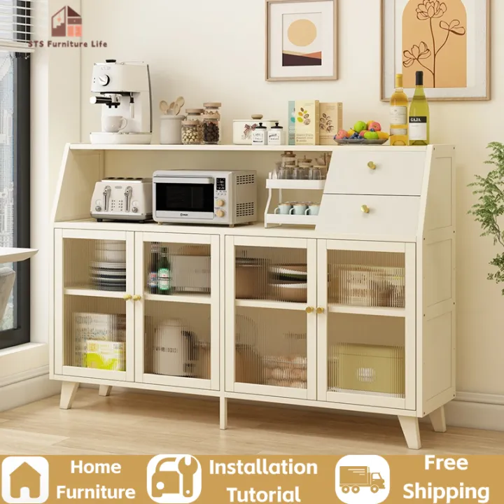 Sideboard integrated storage cabinet kitchen home living room storage ...
