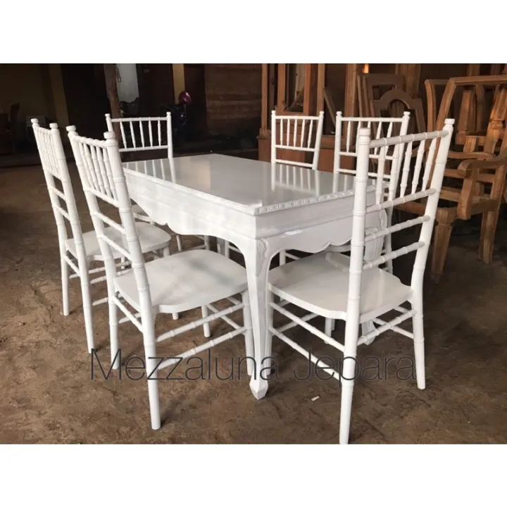 SET AKAD NIKAH (PREMIUM QUALITY) SET MEJA MAKAN TIFFANY BAMBU MAHONY BY ...