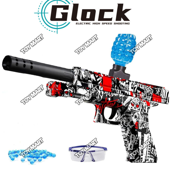 Aqua Fire Glock Water Gun with High-Performance Water Loading and ...