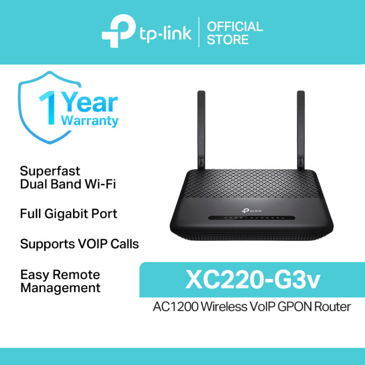 TP-Link XC220-G3v AC1200 Wireless VoIP GPON Router | GPON Port | GPON ...