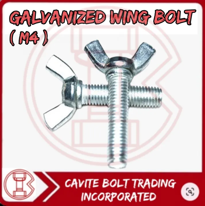 WING BOLT (GALVANIZED) M4 - 5 PCS | Lazada PH