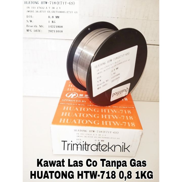 Huatong Kawat Las CO 0,8 mm HUATONG CO Mig Wire Roll 1Kg Bisa Pakai ...
