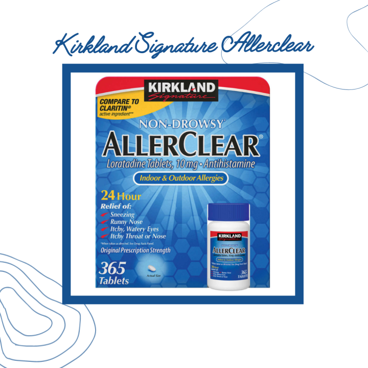 Kirkland Signature AllerClear Antihistamine 10mg, 365 Tablets ...