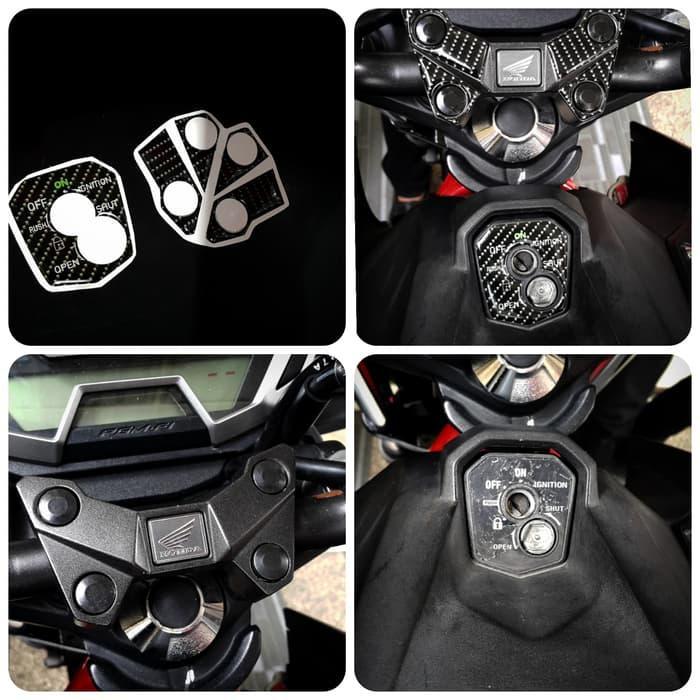 Sticker CB150R streetfire steer+ key cap doming 3D carbon kevlar ...