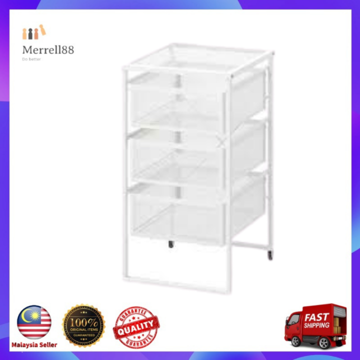 Original IKEA Drawer unit LENNART, White I IKEA Unit Laci for Office ...