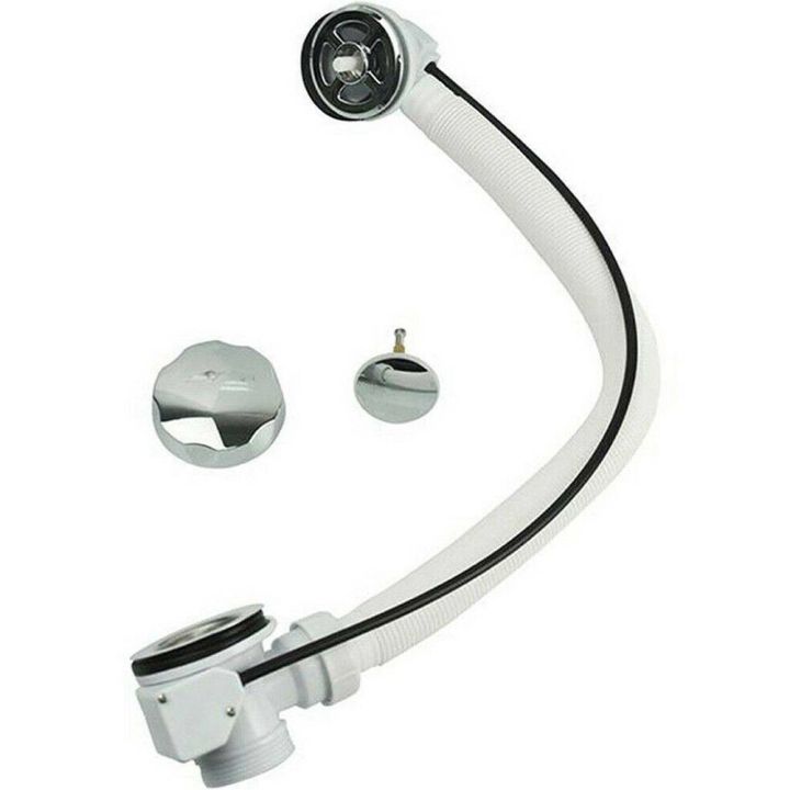 New 55Cm Concealed Drain Tube Bath Overflow Waste Pop-Up Plug Pipe ...