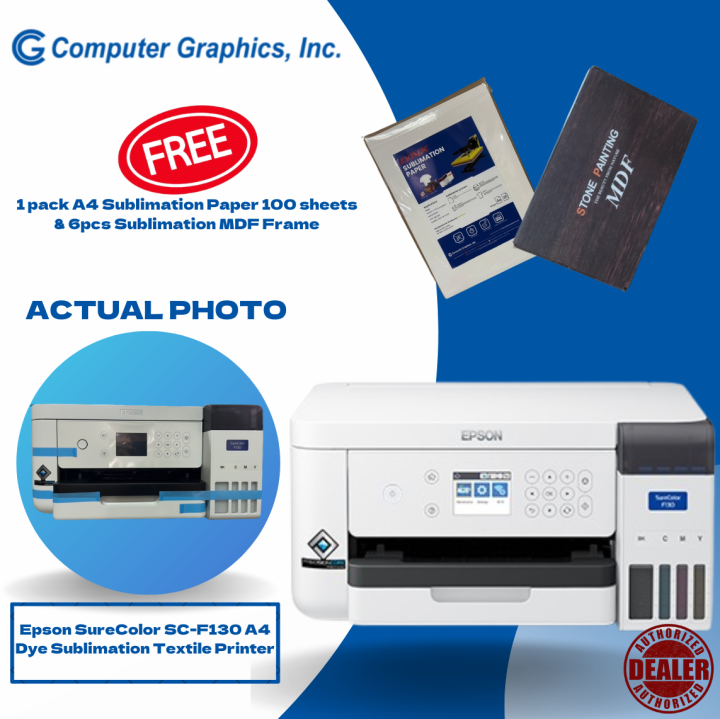 Epson SureColor SC-F130 A4 Dye Sublimation Textile Printer | Lazada PH