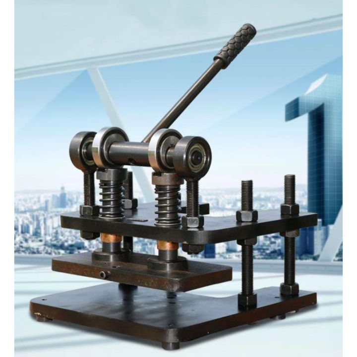 Manual die-cutting machine, knife die punching machine, leather cutting ...