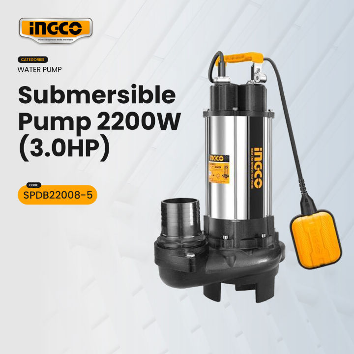 INGCO Water Submersible Pump 2200W (3.0HP) SPDB22008-5 IPT | Lazada PH