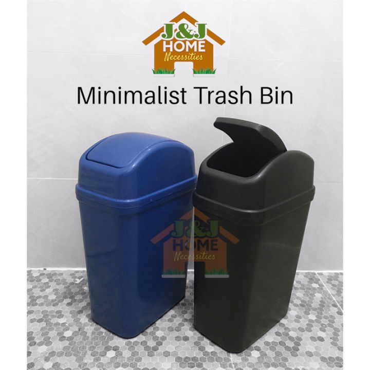 Compact Space-saver Rectangular Trash Bin garbage can waste management ...