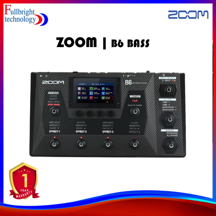 มัลติเอฟเฟคเบสไฟฟ้า Zoom B6 BASS (ประกันจากศูนย์ 1 ปี) | Lazada.co.th