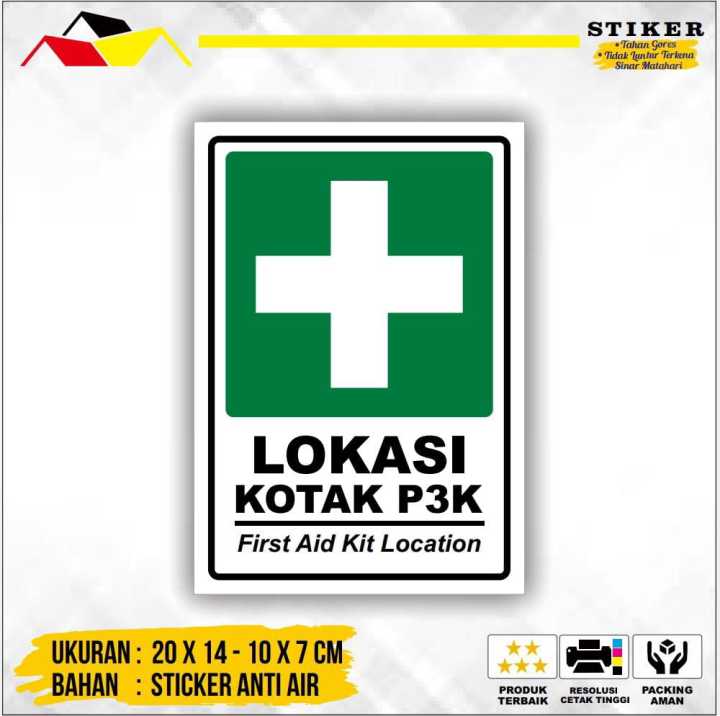 Stiker Sign Lokasi Kotak P3K | Lazada Indonesia