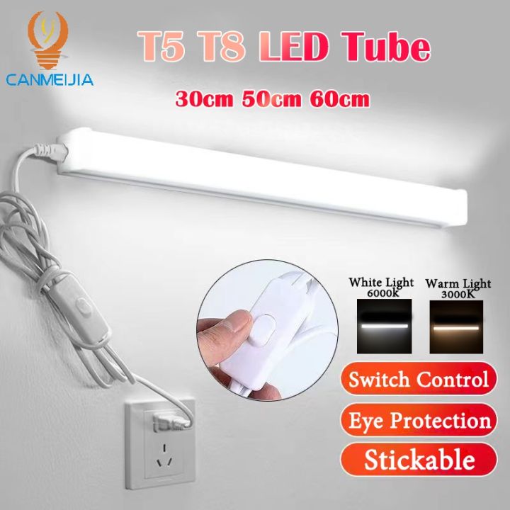 Led Tube Light T5 Cabinet Light Bar 2ft Desk Lamp Flourescent Light ...