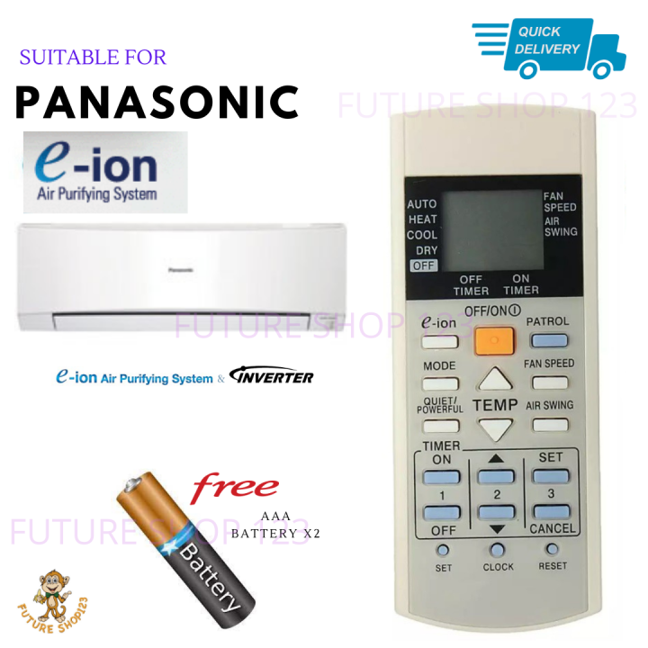 PANASONIC Aircon Remote Control with e-ion | Lazada
