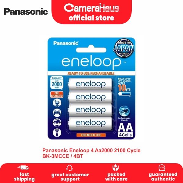Panasonic Eneloop 2000mAh AA Rechargeable Batteries | Lazada PH