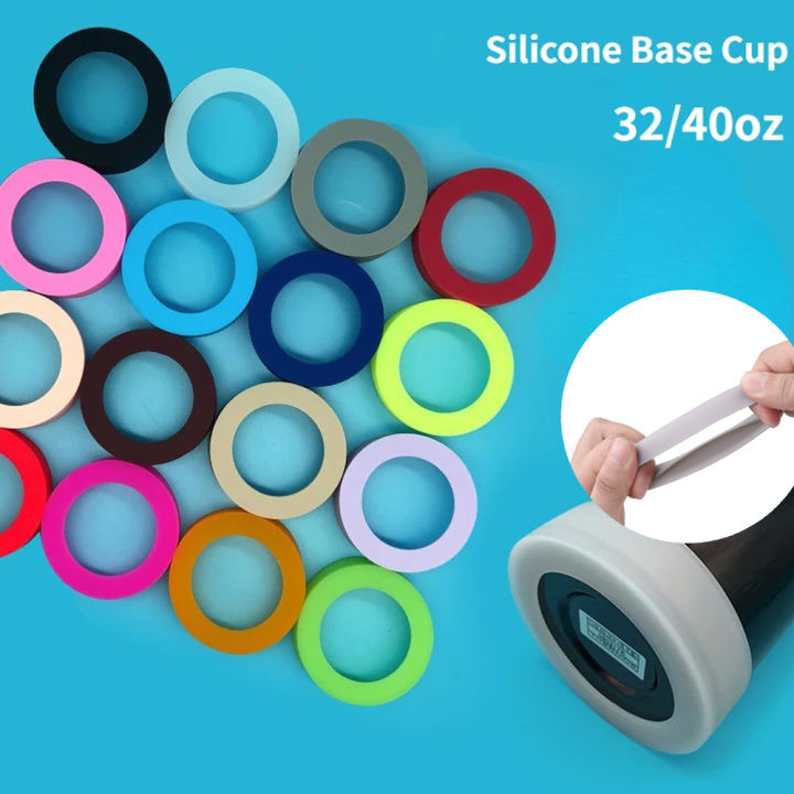 Silicon Base Cup 7.5cm 12 to 24 Oz Silicone Boot for Tumbler Flask ...