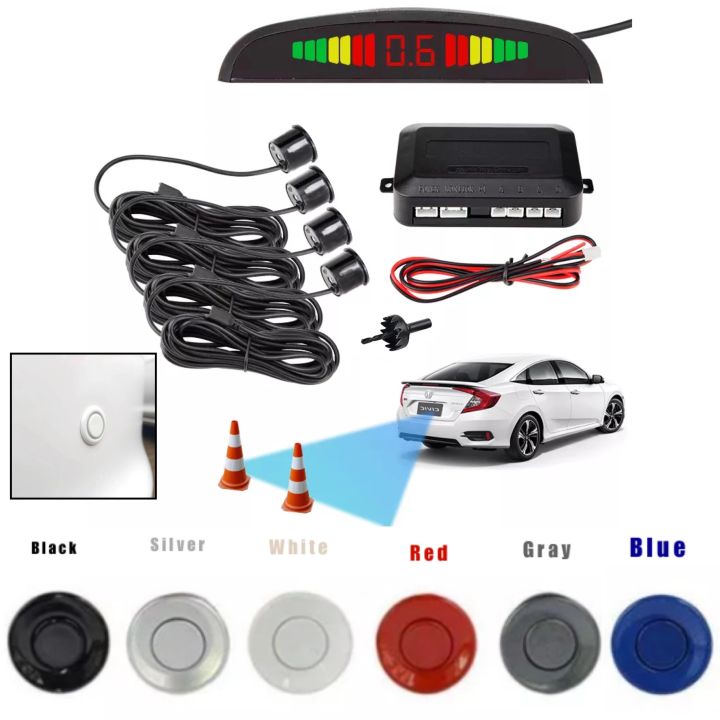 OSCPA Universal Reversing Parking Radar Sensor Car Vehicle with 4 Eye ...