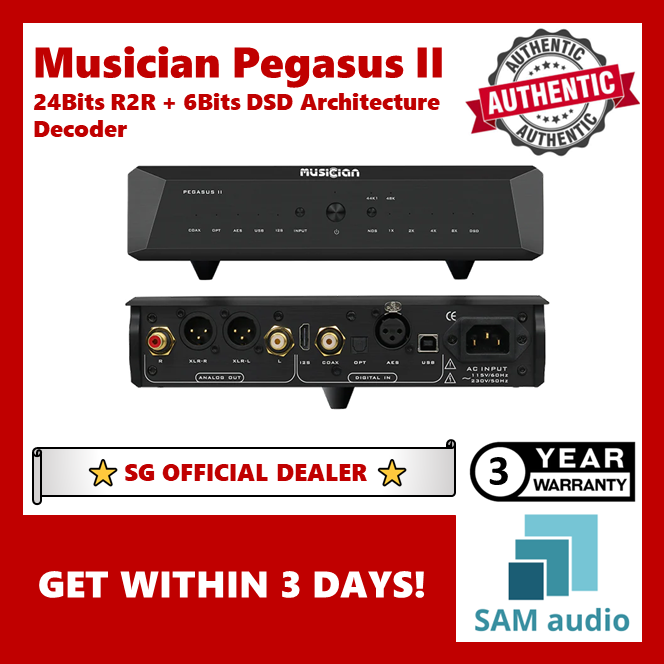 [🎶SG] Musician Pegasus II R2R DSD DAC (Pegasus 2 / Pegasus2 / PegasusII) | Lazada Singapore
