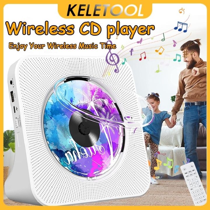 Portable CD Player Bluetooth Wall Mountable CD Music Player With IR ...