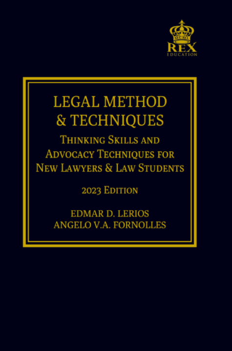 Legal Methods and Techniques (2023 Edition) by Lerios, Fornolles (Paper ...