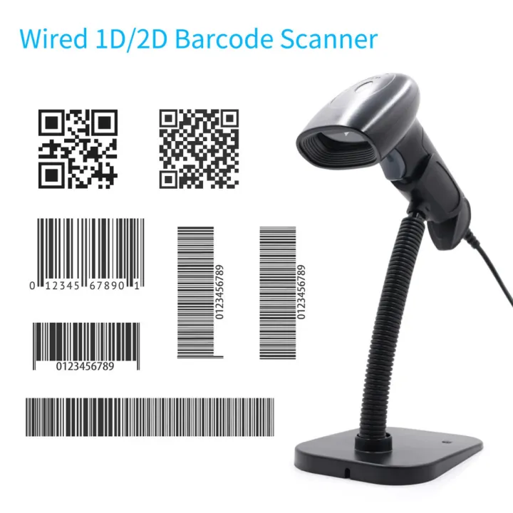 JM - Taffware Barcode Scanner Auto-Sensing Scanning Gun 1D 2D - HS-22 ...