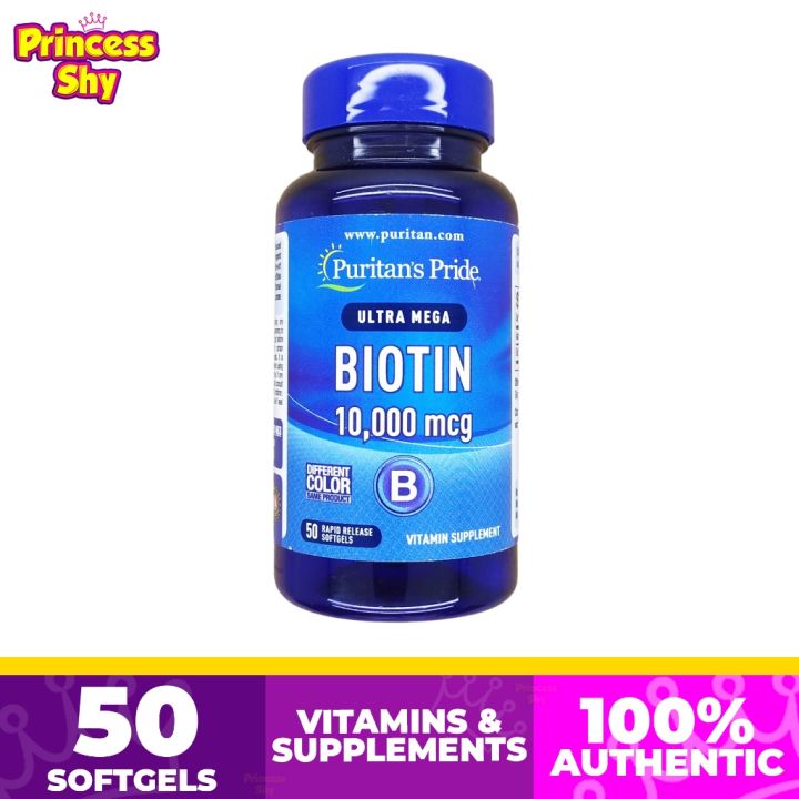 Puritan's Pride Ultra Mega Biotin 10000mcg 50 Count | Lazada PH