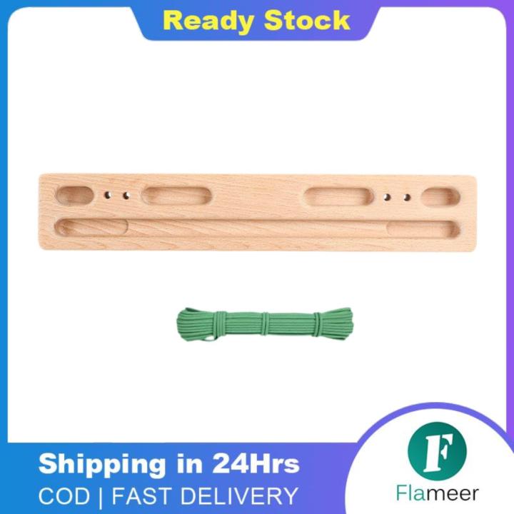 Flameer Climbing Hangboard Climbing Training Board Wooden Hang Board ...